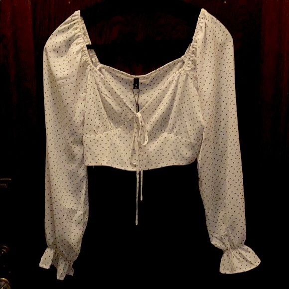 Zaful | Tops | Nwt Zaful Cropped Blouse | Poshmark